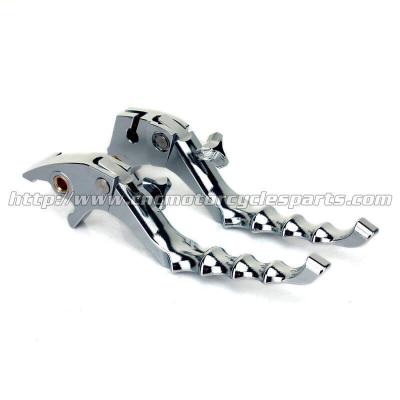 China Aluminum Alloy 6061 Motorcycle Brake Clutch Lever Cafe Bike Parts VT 1100 VTX 1300 for sale