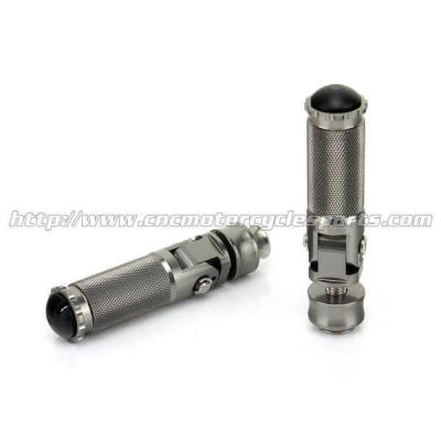 China Universal Folding Foot Pegs Pedals Footrest Aluminum Alloy Motorcycle Rear Sets for sale
