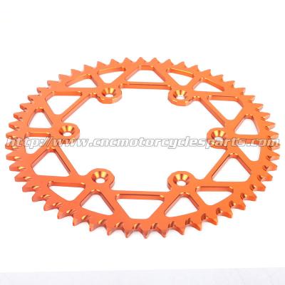 China Anodizing Aluminum Alloy 7075 Dirt Bike Rear Sprockets KTM 125 – 530 All Models for sale