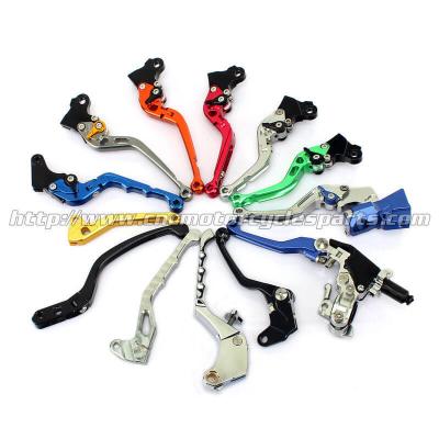 China Aluminum Motorcycle Brake Clutch Lever Adjustable Long Shorty Folding Levers for sale
