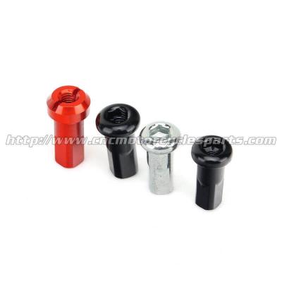 China Universal Aluminium Alloy Dirt Bike Parts Wheel Colored Spoke Nipples for sale