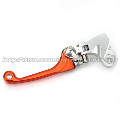 China MX Bike Shorty Motorcycle Brake Adjustable Clutch Lever CRF 230F XR 230 Orange for sale