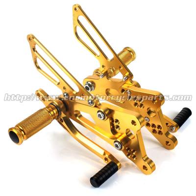 China Aluminum Alloy Street Bike Rear Sets , Light Weight Yamaha R6 Rearsets for sale