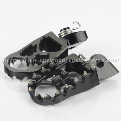 China 57mm High Quality Aluminum Dirt Bike Foot Pegs Wide Platform Measures For Sale for sale