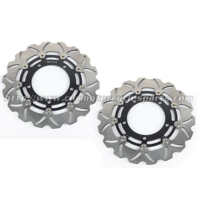 China 6061 Aluminum Motorcycle Brake Disc Suzuki DL V STROM 650 GSX650F Black Gold for sale