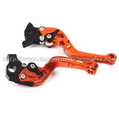 China Adjustable Folding Motorcycle Shorty Clutch And Brake Levers CNC Aluminum Parts for sale