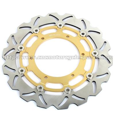 China Front Motorcycle Brake Parts Disks Yamaha FJR 1300 YZF R7 CNC Billet Black Gold for sale