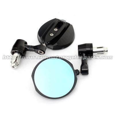 China CNC Aluminum Motorcycle Rear View Mirrors / Handle Bar End Mirror 2 X 10mm / 2 X 8mm Bolts for sale