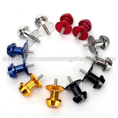 China Motorcycle Spare Parts CNC Billet Aluminum Alloy 6mm 8mm 10mm Swingarm Spool for sale