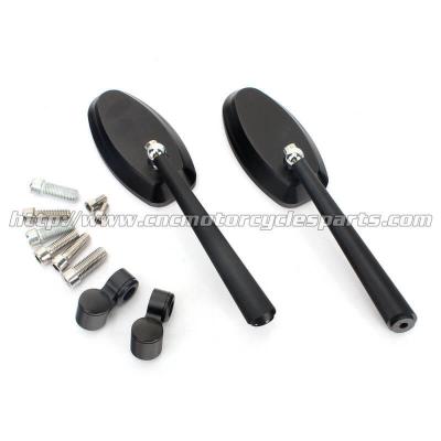 China Motorbike Spare Parts Motorcycle Side View Mirrors With Swivel Design for sale