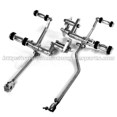 China High Strength Motorcycle Rear Sets / Adjustable Rear Sets Motorcycle Electroplating Forward Controls for sale