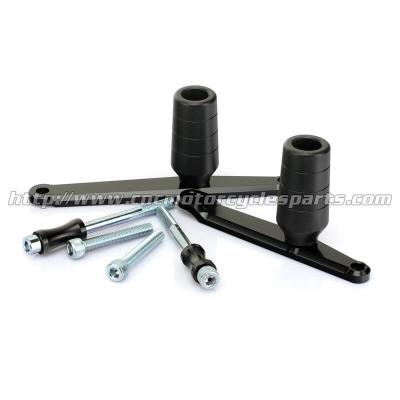 China Motorcycle Frame Sliders POM Bike Sliders For Triumph Daytona 675R 06-12 Black Silver for sale