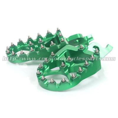 China CNC Parts Wide Foot Pegs Dirt Bike With Hardened Steel Resist Wear for sale
