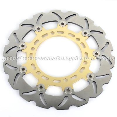 China Gladius 650 Motorcycle Floating Brake Disc CNC Milled Aluminum Alloy 6 Holes for sale