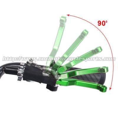 China KX 125 250 Motorcycle Brake Adjustable Clutch Lever Aftermarket CNC Billet Dirt Bike Parts for Kawasaki for sale