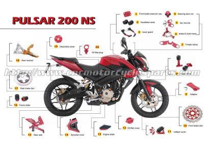 China OEM Motorcycle Performance Parts With Alloy Aluminum / Stainless Steel / Plastic Material for sale