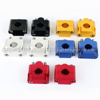 China 28mm Dirt Bike Parts Aluminum Universal Bar Mounts Handlebar Riser for sale
