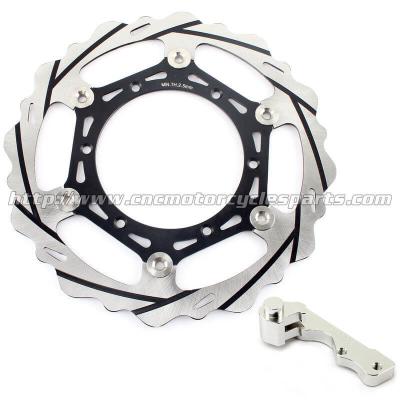 China Motorcycle Brake Disc 270mm Grooved Brake Discs RM 125 250 With CNC Machined Bracket for sale