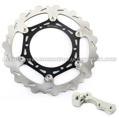 China 270mmm Motorcycle Brake Disc Rotor YZ 125 250 And Black Silver Alloy Adaptor for sale