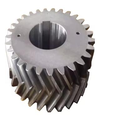 China Customized Steel Forged Herringbone Gear 42CrMo4 Pinion 18 Teeth Modulus 18 for Industrial Transmission for sale