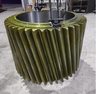 China OEM Custom Rotary Kiln Steel Ball Mill CNC Lathe Processing Cement Grinding Helical Gear 70 Days Lead Time for sale