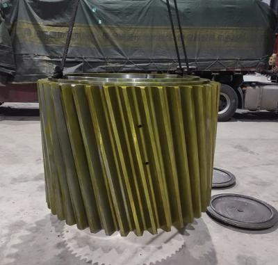 China Custom Helical Transmission Gear for Cement Grinding CNC Machining 70 Day Lead Time for sale