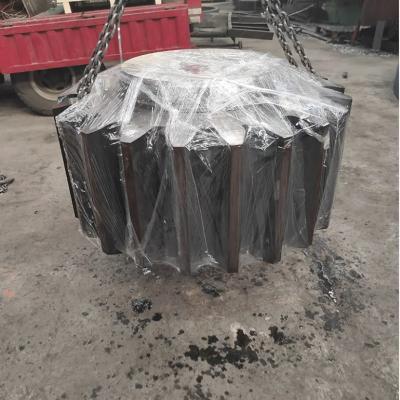 China 50mm Bore Large Bevel Gear 15 Teeth 20 Degree Pressure Angle Circular Mounting for sale