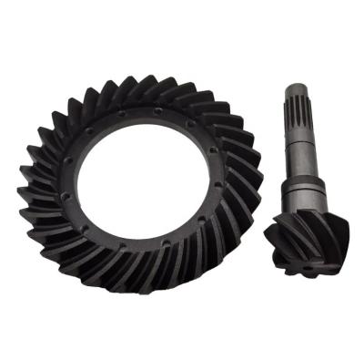 China High Accuracy 20CrMnTi Spiral Bevel Gear Set Modulus 9.4 for Transmission Box for sale