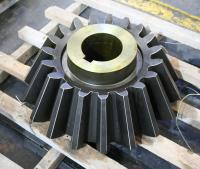 China Custom Bevel Pinion Gear 1.5 Module 20 Degree Pressure Angle Steel Ground Finish for sale