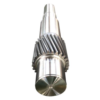 China Customized Heavy Duty Gear Shaft Spline Shaft Wear Resistance DIN5-10 10M Diameter for sale