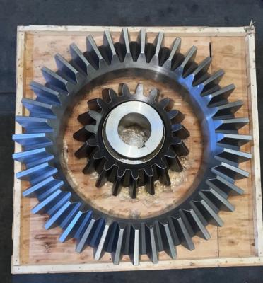 China Steel Bevel Gear 15 Teeth 2.5 Inch Pitch Diameter Right Hand Ground Finish 1000 Lbs Load Capacity for sale