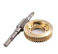 China Brass Worm Gear 10-100 Teeth Stock Worm Gears High Wear Resistance Custom for sale
