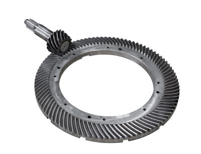 China Large Diameter Spiral Bevel Gear Set for Vertical Cement Mill HRC58-63 Hardness for sale