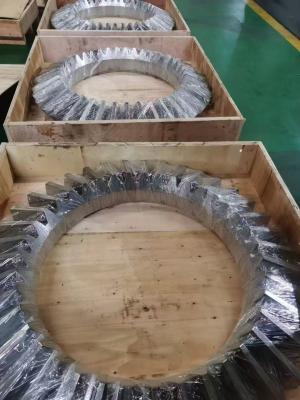 China Large Module Industrial Straight Bevel Gear 12-36 Module 200-1700mm Diameter Heavy Duty for sale