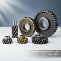 China Customizable High Precision Spiral Bevel Gear HRC 58-62 Module 1-45 for Power Transmission for sale