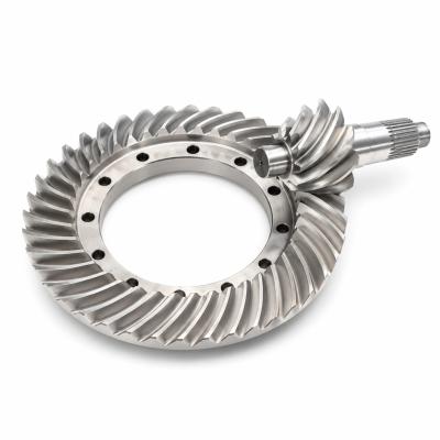 China High Accuracy 20CrMnTi Spiral Bevel Gear Set Customizable Pitch Diameter for Transmission Box for sale