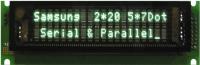 China VFD Dot Matrix Display Module 20 Characters 2 Lines 20T201DA1 700 cd/m² for sale