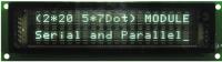 China VFD Dot Matrix Display Module 20 Characters 2 Lines 5V DC 20S207DA4 for sale
