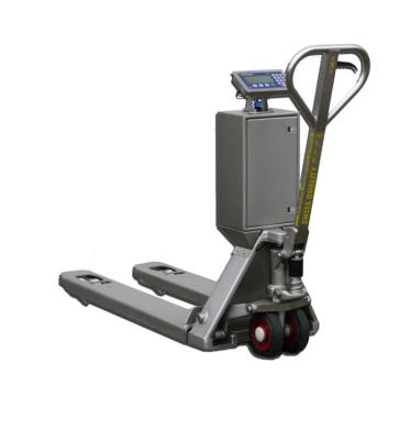 China Industrial Stainless Steel Pallet Jack Scale PJA439 Durable Hygienic Weighing System for sale