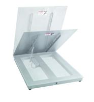 China PFA579lift-DS1500A Rugged Industrial Floor Scale with Foldable Load Plate Easy Storage for sale