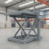 China 2000kg Capacity Hydraulic Weighing Platform with 1500 x 1200mm Table Lifter Scale for Industrial Lift Table for sale