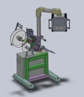China Customized Touchscreen Online Flat Label Applicator Machine PLC Control 380W for sale