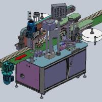 China Auto Conveyor Plastic Flat Bottle Sticker Labeling Machine Maker For Jars 400KG for sale