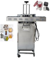 China Continuous Aluminum Foil Sealer Machine Induction Bottle Sealing Machine For Honey Jar for sale