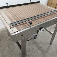 China SS304 Mechanical Labeling Machine Accessories Platform Accumulation Table Conveyor for sale