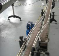 China Automatic Labeling Machine Accessories POM Flexible Chain Conveyor belts for sale
