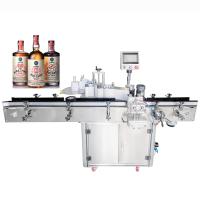 China Orientation Wine 10mm Wide Round Bottle Labeling Machine Electric Drive for sale