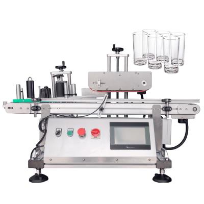 China YM400 Benchtop Automatic Round Bottle Labeling Machine For Jam for sale