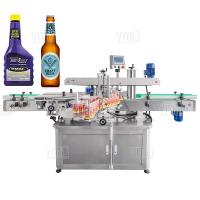 China Bottles Front Back Labeler Wine Vodka Automatic Bottle Neck Labelling Machine for sale