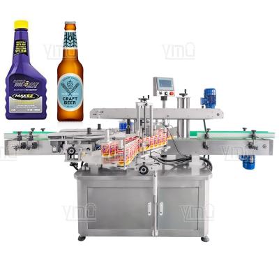 China Bottles Front Back Labeler Wine Vodka Automatic Bottle Neck Labelling Machine for sale